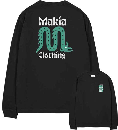 Makia Clothing Serpent Long Sleeve Black Sweatshirts Snowleader