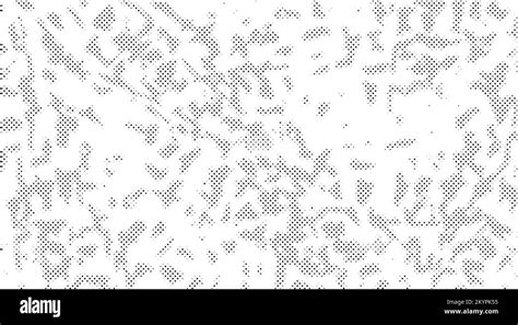 Grunge halftone texture. Comic pixelated spots. Dirty white and black canvas. Dotted wallpaper ...