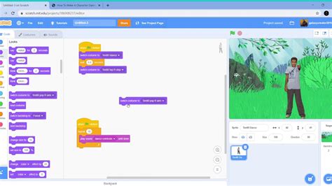 how to make a character dance in scratch youtube
