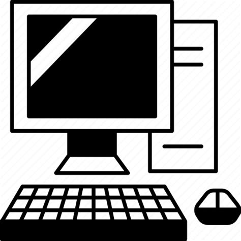 Computer Desktop Electronic Working Office Icon Download On