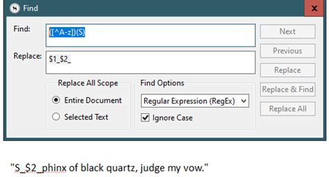 RegEx Replacement Theory And Example Please Scrivener For Windows