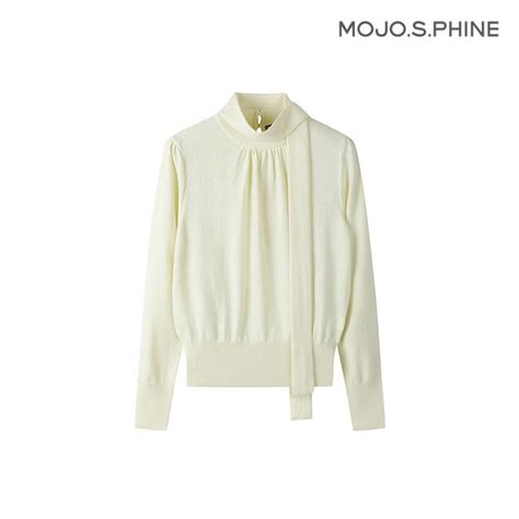 포스티 [모조에스핀] 머플러 세트 셔링 풀오버 Ly S234ksk008