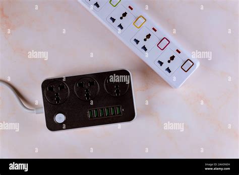 Multiple Socket Electric Plug With Separate Switch For Each Socket For Usb For Charging With