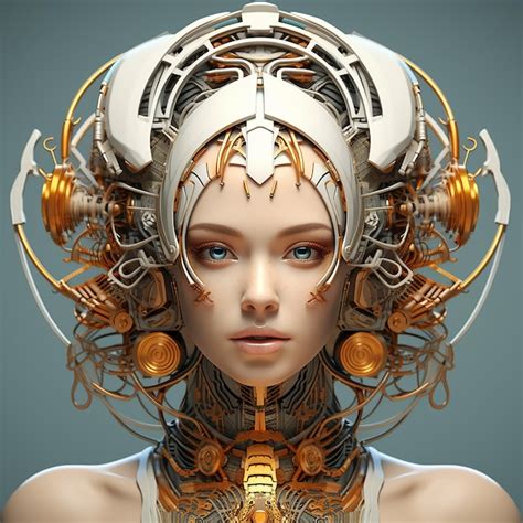 Premium Photo 3d Rendered Photos Of Women Futuristic Portrait