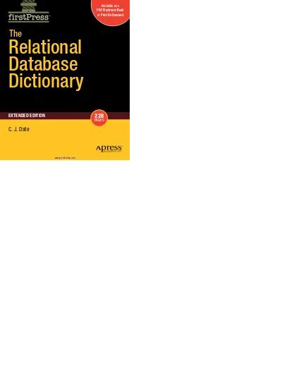 The Relational Database Dictionary Extended Edition