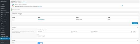 can t add custom taxonomy images inside posts acf support