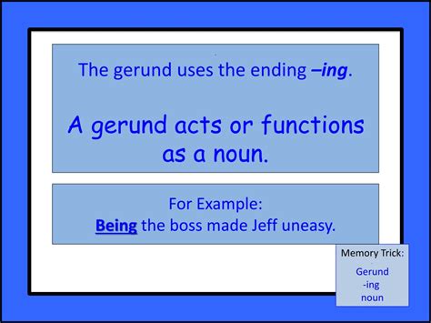 Ppt The Function Of Verbals Powerpoint Presentation Free Download