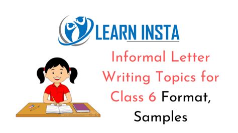 Online Education For Informal Letter Writing Topics For Class 6 Format Samples NCERT MCQ
