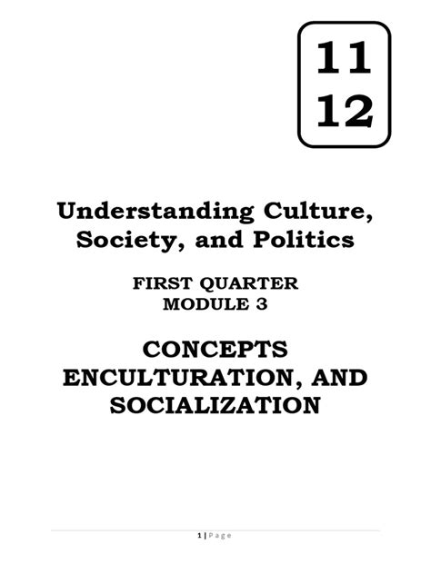 Ucsp M1 Pdf Deviance Sociology Socialization