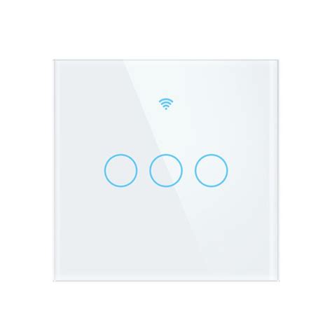 Умный сенсорный выключатель трехклавишный умный выключатель с Алисой белый купить с