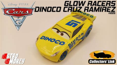Mattel Disney Pixar Cars Glow Racers Dinoco Cruz Ramirez Next Gen Piston Cup Racer Rust Eze