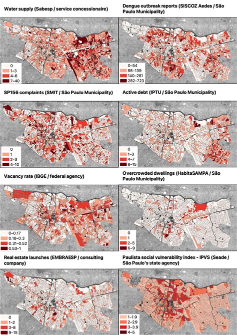 spatial distribution of primary variables for the index download