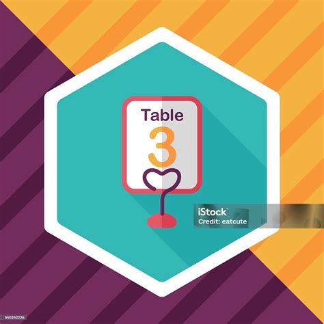 웨딩 표 팻말 평편 아이콘크기 긴 Shadow Eps10이 포함됩니다 0명에 대한 스톡 벡터 아트 및 기타 이미지 0명