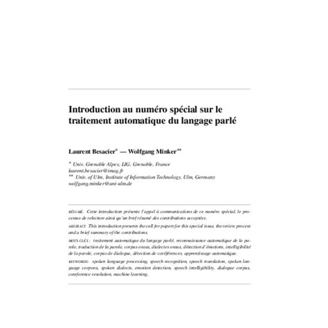 Préface [foreword] Acl Anthology