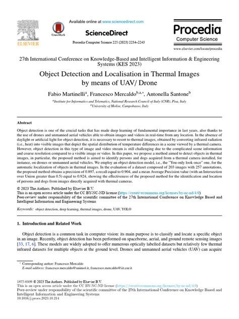 Object Detection And Localisation In Thermal Images Pdf Unmanned