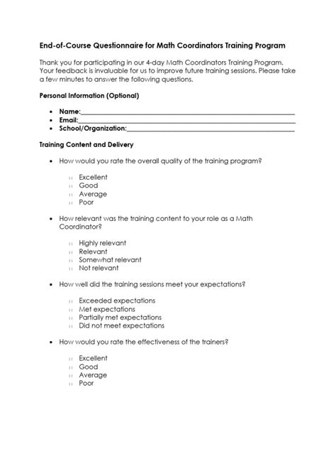 Reaction Evaluation Form Pdf Differentiated Instruction Curriculum