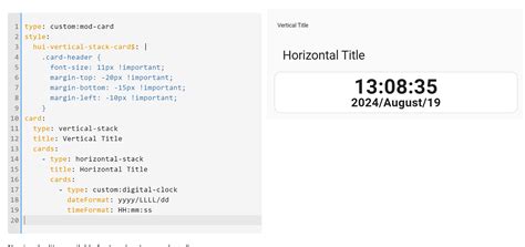 How To Apply Style Modification To A Horizontal Stack Card Title Which
