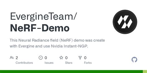 github evergineteam nerf demo this neural radiance field nerf demo