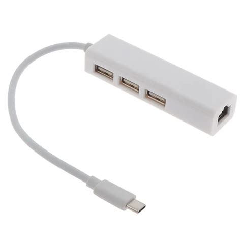 USB C ETHERNET ADAPTER 3 USB C Hub To Ethernet RJ45 Lan Adapter Network