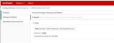 Awr1642boost Can Not Uniflash The Vital Sign Labs Bin（uniflash Stuck