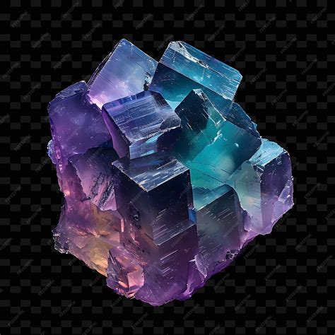 Premium Psd A Cube Of Mineral Mineral Sits On A Black Background