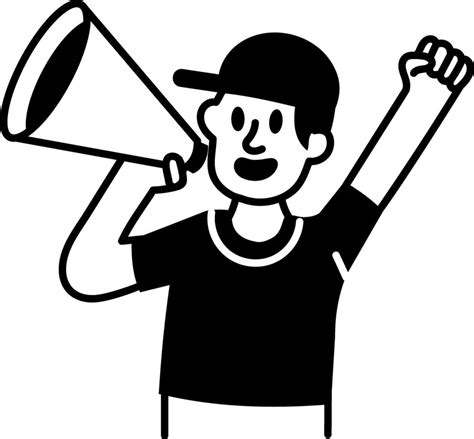 A Sketchy Style Icon Of Sports Fan 66958154 Vector Art At Vecteezy