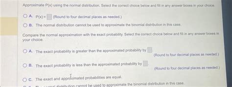 Solved Compute Px Using The Binomial Probability Formula
