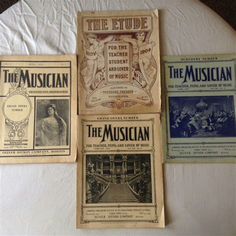 Excited To Share The Latest Addition To My Etsy Shop Vintage Music Magazines 1904 1907