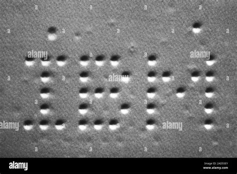 Ibm Atom Manipulation Demonstration Thirty Five Xenon Atoms Spelling Out The Letters Ibm On A