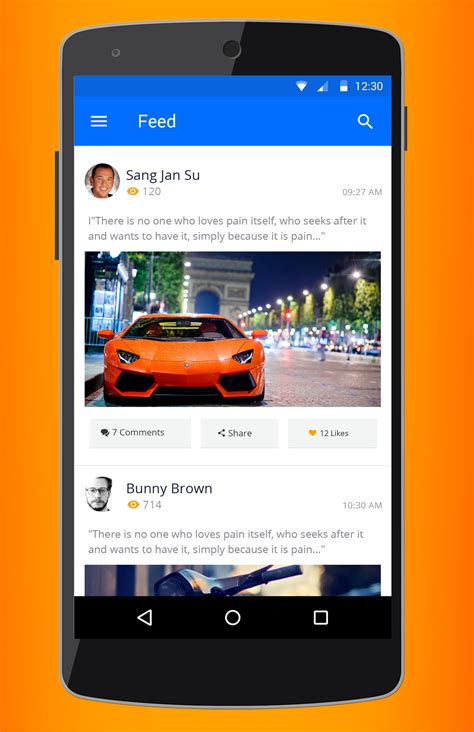 Mobile Ui Android Lollipop V5 1 1 Psd For Website Mobile App Ui By