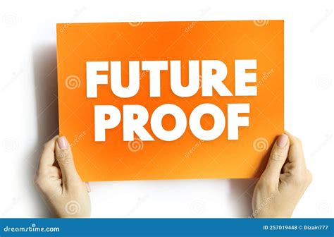 Future Proof Process Of Anticipating The Future And Developing