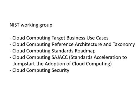 Nist Cloud Computing Reference Architecture Pptx