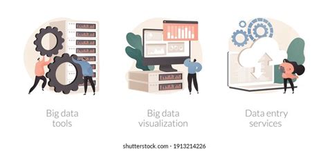 Database Management Abstract Concept Vector Illustration Stock Vector