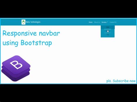 Responsive Navbar Using Bootstrap YouTube