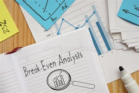 Break Even Analysis Is Shown Using The Text Stock Image Image Of Financial Strategy
