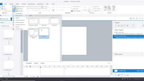 Articulate Storyline 3 Tutorial Inserting New Slide In The Storyline