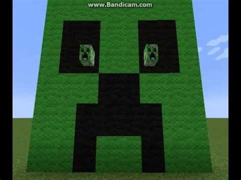 Minecraft Creations Creeper Head Pixel Art Youtube