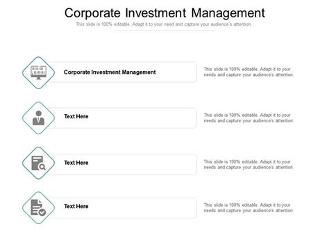 Corporate Investment Management Ppt Powerpoint Presentation Show Outfit Cpb Presentation