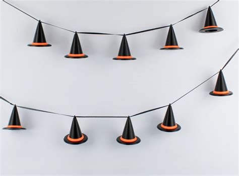 Witches Hats Halloween String Garland 3df