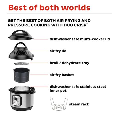 Instant Pot® Duo™ Crisp™ Air Fryer 6qt Multi Use Pressure Cooker