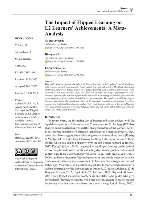 Pdf The Impact Of Flipped Learning On L2 Learners Achievements A