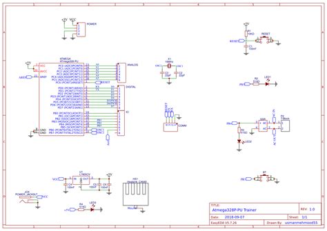 Atmega328 Breakout Board Copy EasyEDA Open Source Hardware Lab