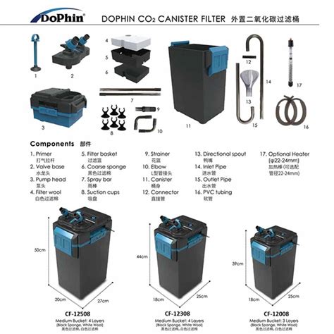Dophin Inline Co2 And Heater Canisters