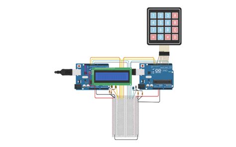 Circuit Design Модель Spi передача символа от ведомого к ведущему Tinkercad