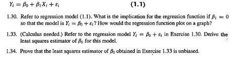 Solved 130 Refer To Regression Model 11 What Is The