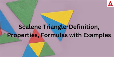 scalene triangle definition formulas and properties