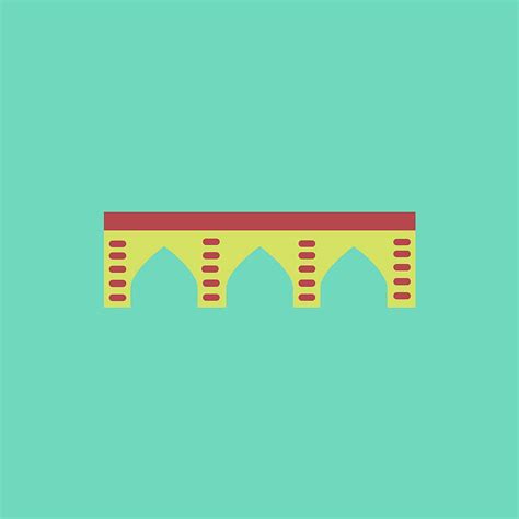 고 대 석조 아치 다리 벡터 Ai Eps Uidownload