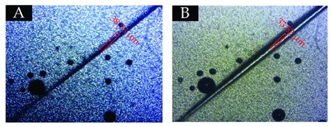 scratch width of the coating without microcapsules a scratch image