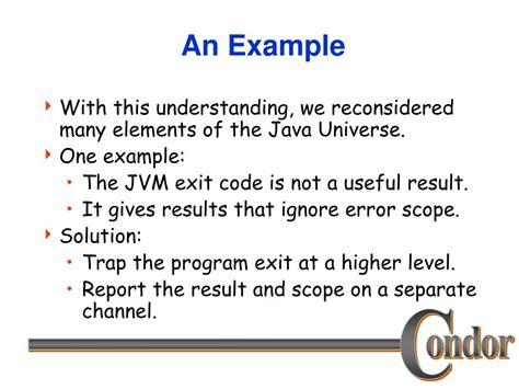 ppt error scope on a computational grid java universe overview