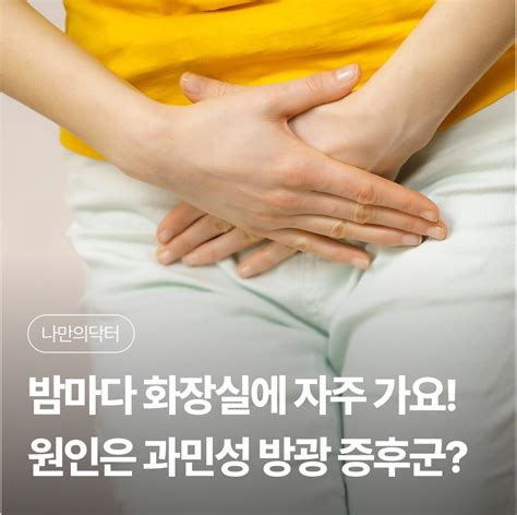 과민성 방광 증후군의 원인 증상 치료 예방법까지😮 나에게 딱 맞는 건강 꿀팁